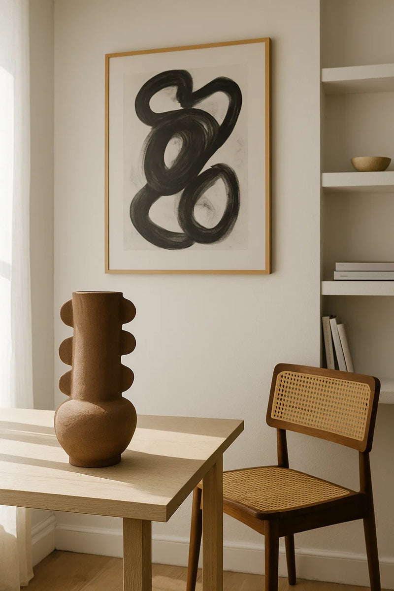 Kesh Gola Sina Vase | Luxury Moroccan terracotta – DARY LIVING