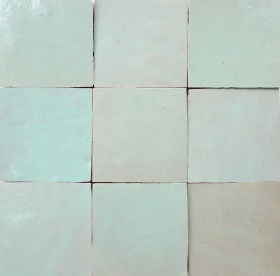 Handcrafted Moroccan Zellige Absinthe 4" x 4"Tiles – Eco-Friendly ...